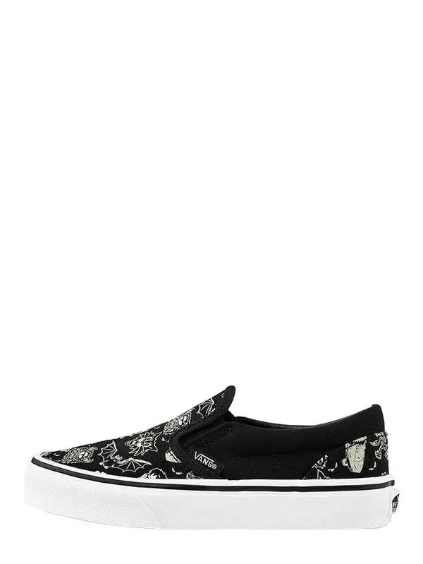 VANS Classic Slip-on Sneakers - Black/white