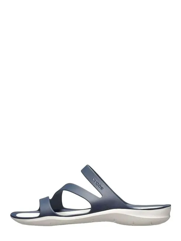 CROCS Strappy Flat Sandals - Blue/white