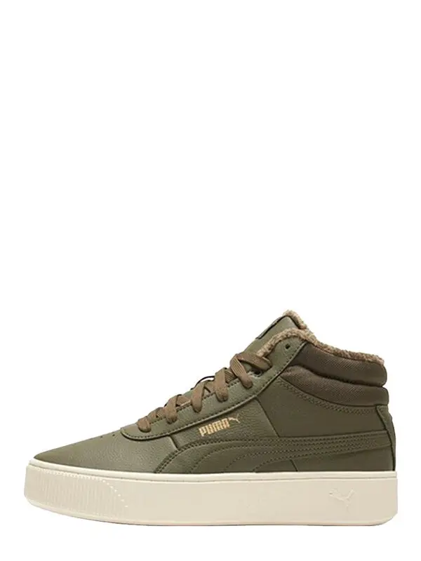 PUMA Vikky Stacked High Board Shoes - Olive Green