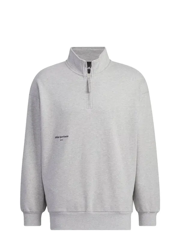 Adidas Half-zip Crew Sweatshirt - Grey