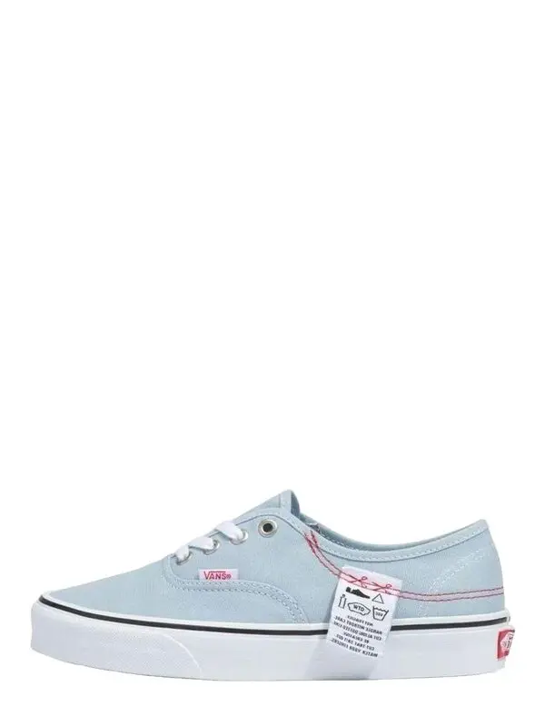VANS Authentic Low Top Canvas Skate Shoes - Red