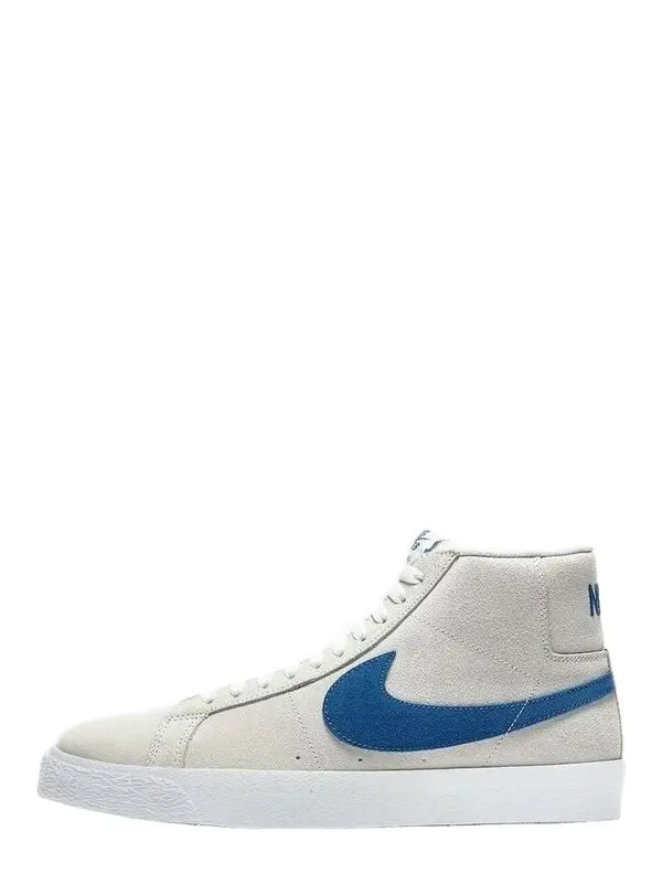 Nike Blazer Mid Sb "laser Blue" High Top Sneakers - White