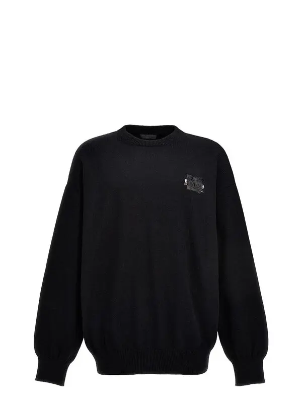 Balenciaga Gaffer Oversized Sweatshirt - Black