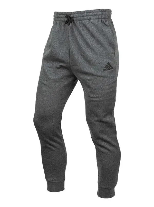Adidas Essentials Fleece Regular Tapered Pants 'dark - Grey