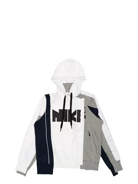 Nike X Sacai Double-zip Hoodie - White
