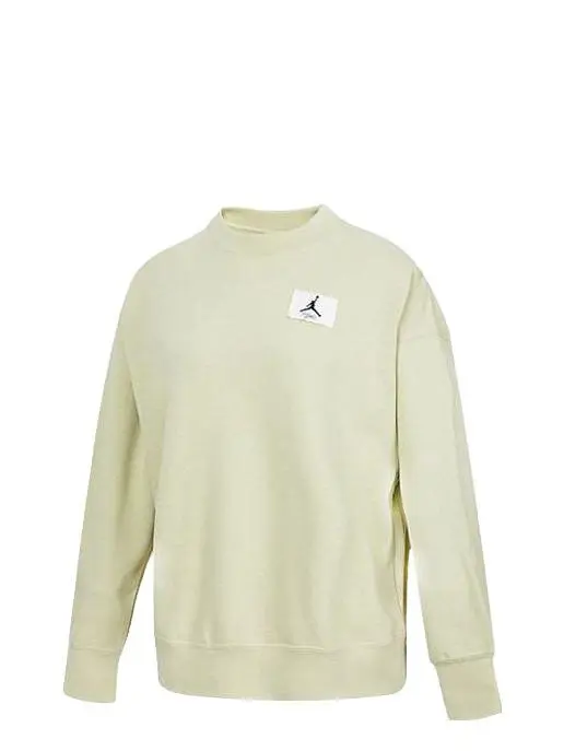 JORDAN Air Logo Loose Knit Hoodie - Grey