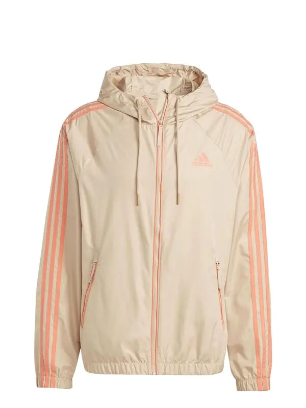 Adidas 3-stripes Rain.rdy Jacket - Beige/pink