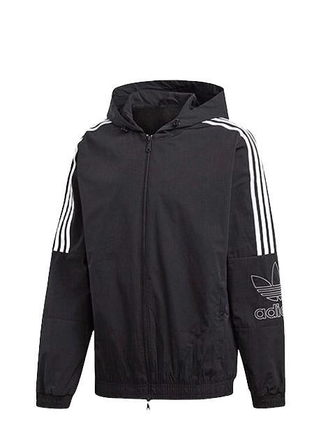 Adidas Originals Casual Zipper Hooded Jacket - Black