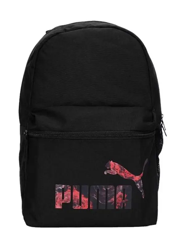 PUMA Floral Backpack - Black/red