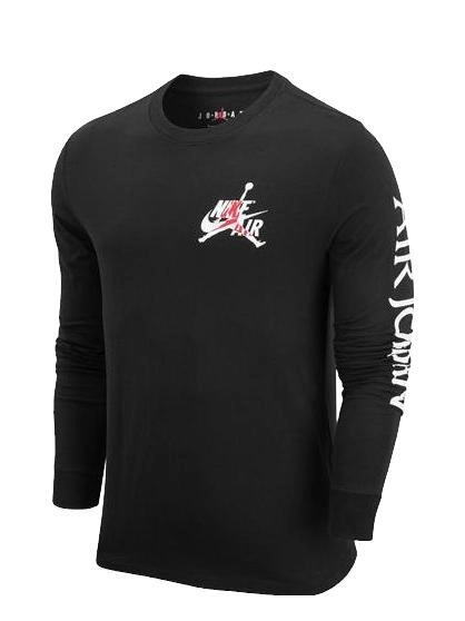 JORDAN Air Logo Long Sleeve T-shirt - Black