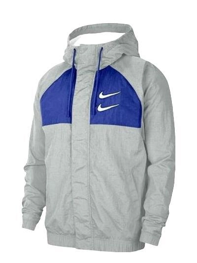 Nike Swoosh Double Swoosh Hooded Jacket - Grey