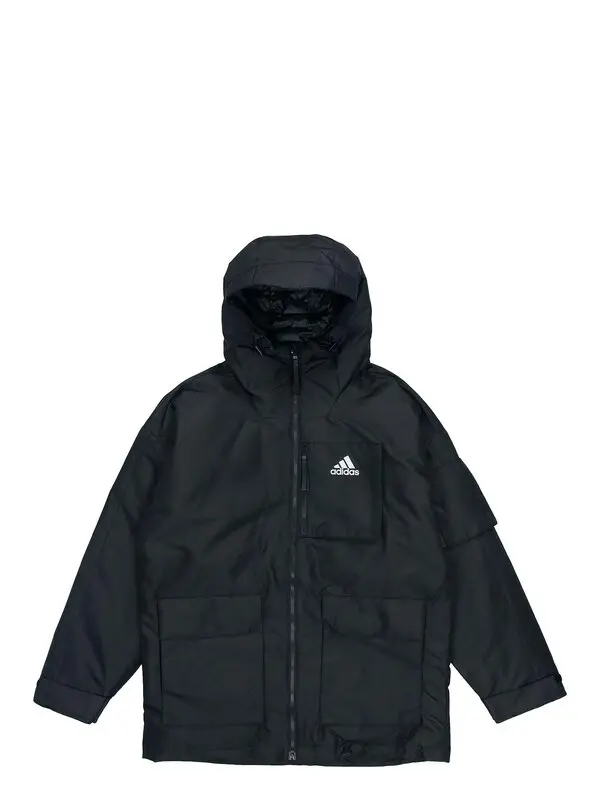Adidas Logo Down Jacket With Multiple Pockets - Default Color