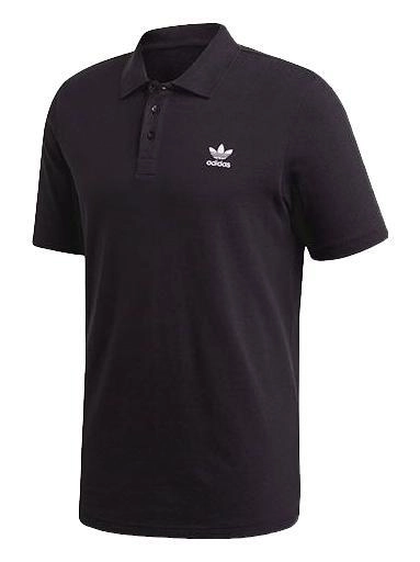 Adidas Originals Casual Sports Short Sleeve Polo Shirt - Black
