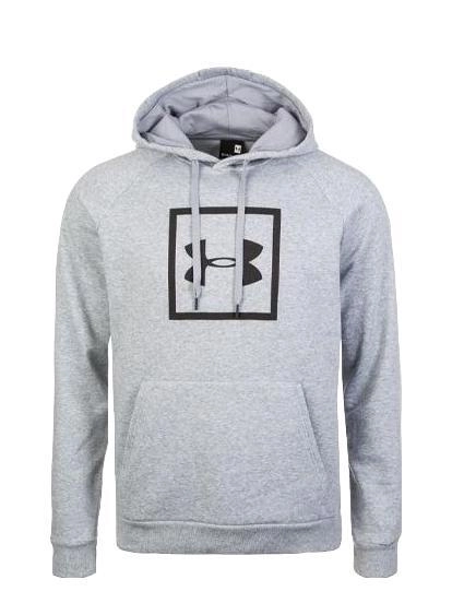 Under Armour Rival Fleece Hoodie With Logo - Grey