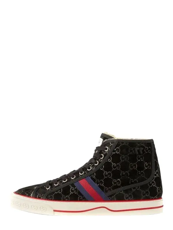 Gucci Tennis 1977 High Top Sneakers - Black/blue/red