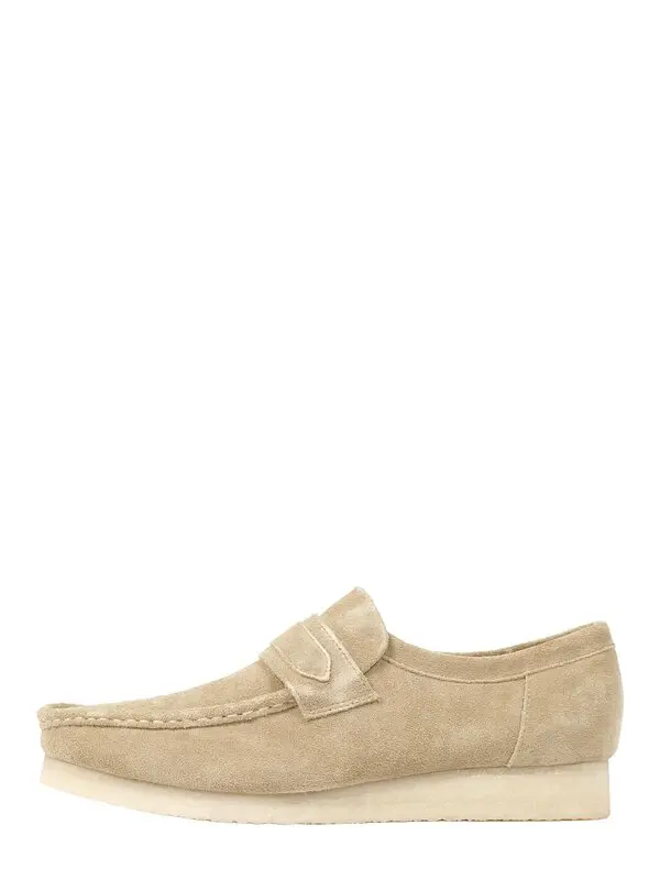 Clarks Wallabee Suede Loafers - Maple