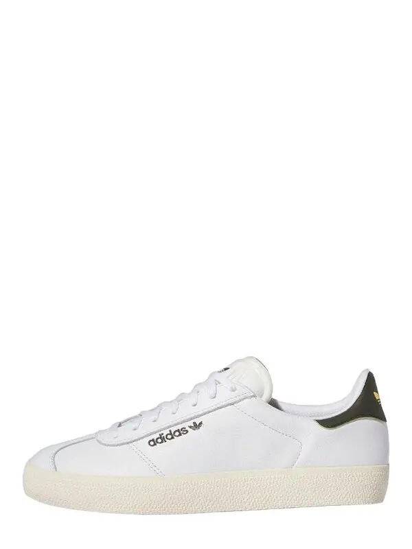 Adidas Gazelle Adv Low Top Sneakers - White/olive