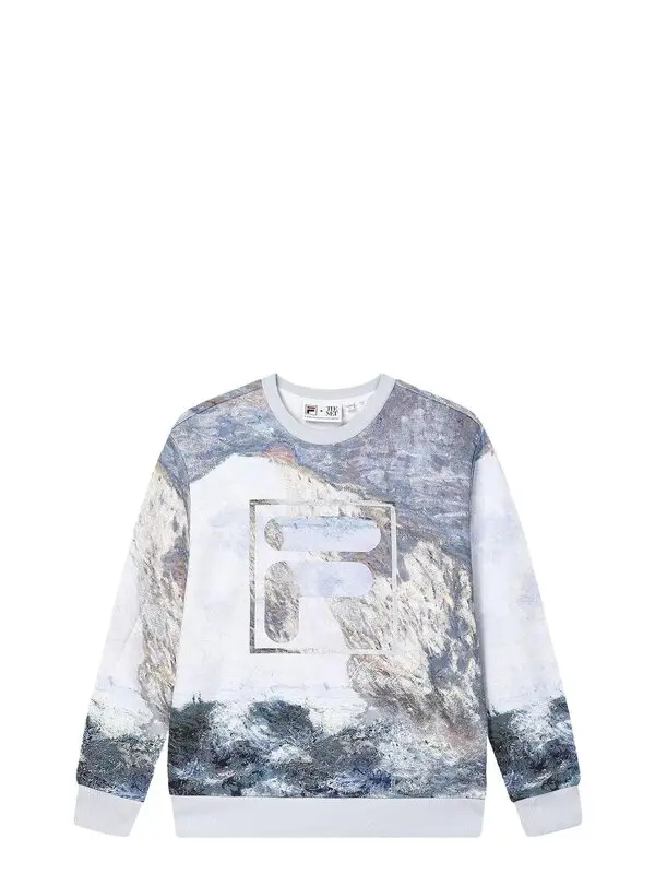 FILA Heritage Collection The Great Matisse Theme F-box Logo Sweatshirt 'white Multi-color - White/multi-color