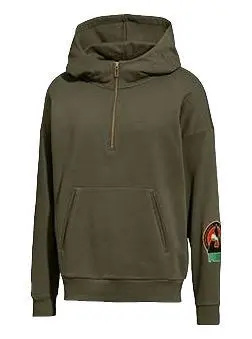 PUMA X Han Crossover Half Zip Hoodie - Olive Green