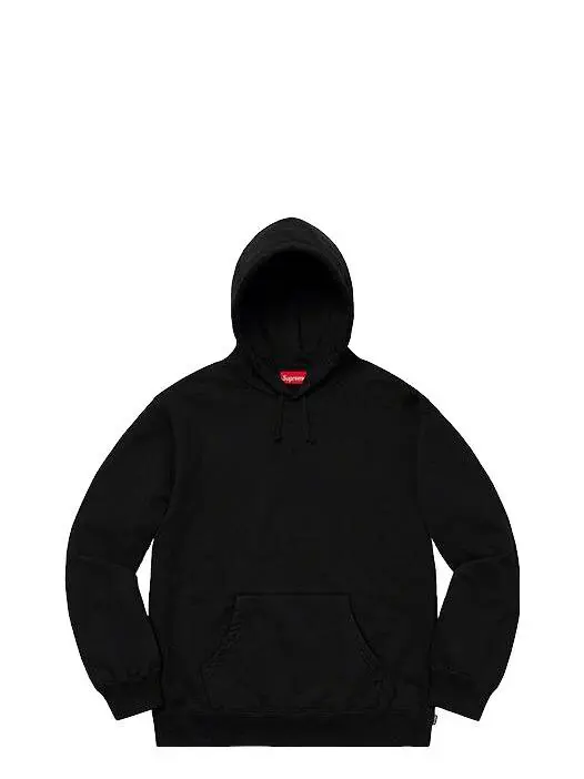 Supreme Rhinestone Script Hooded Sweatshirt - Black