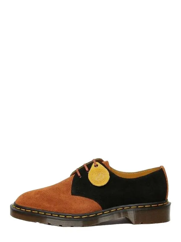 Dr. Martens 1461 Suede Derby Shoes - Brownbrown/army Green/black