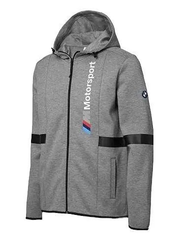 PUMA X Bmw Motorsport Hooded Zip-up Jacket - Grey/black