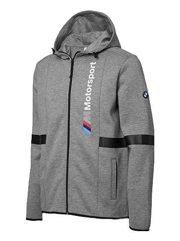 PUMA X Bmw Motorsport Hooded Zip-up Jacket - Grey/black