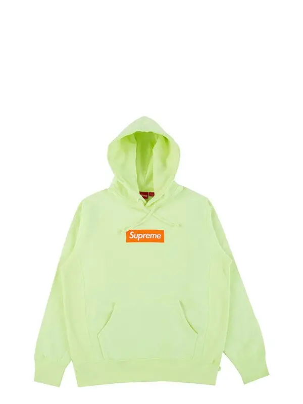 Supreme Box Logo Hooded Sweatshirt - Pale Lime