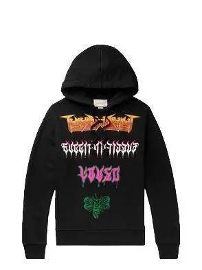 Gucci Printed Cotton Hoodie - Default Color