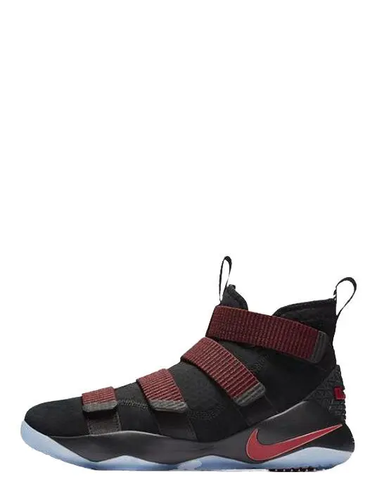 Nike Lebron Soldier 11 High-top Basketball Sneakers - Red/black