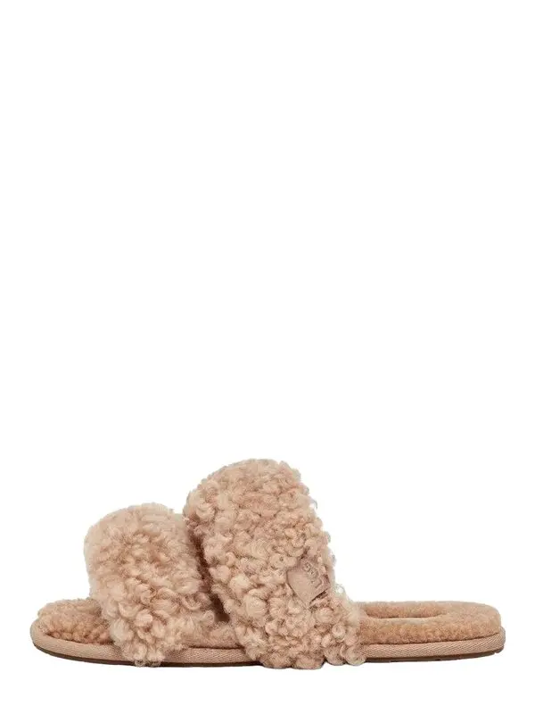 UGG Maxi Curly Scuffetta Slipper - Sand