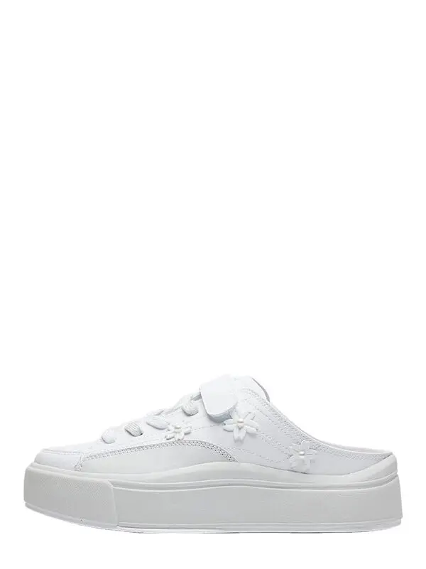 LI-NING Comfy Mule With Floral Embellishments - White