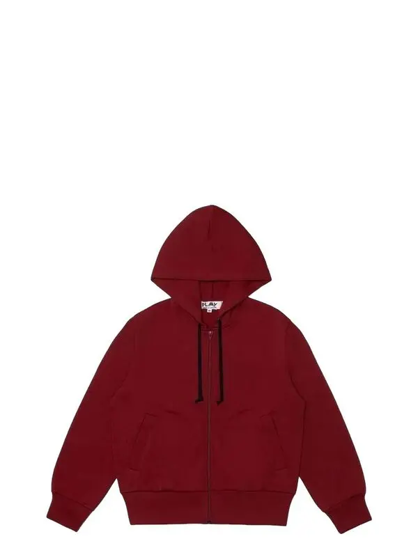 Play Comme Des Garcon X Invader Zipped Hoodie - Red