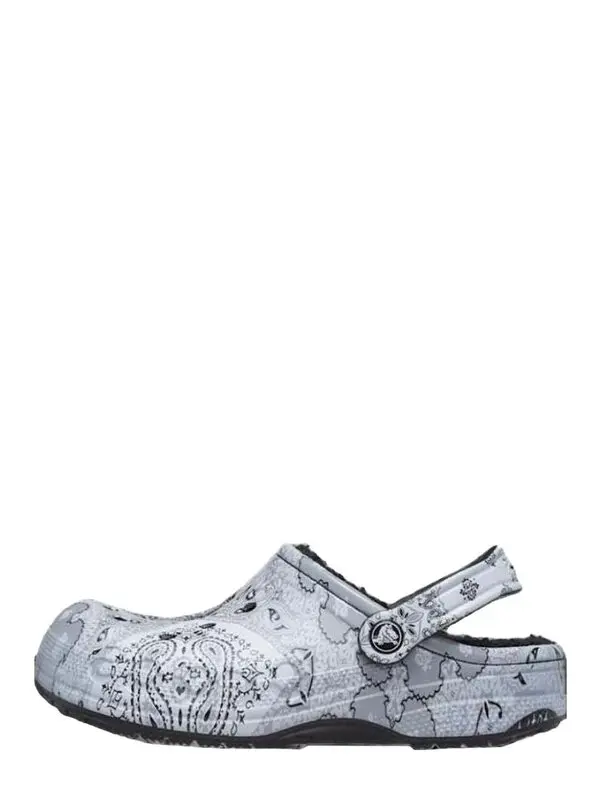 CROCS Classic Clogs With Bandana Print - Grey