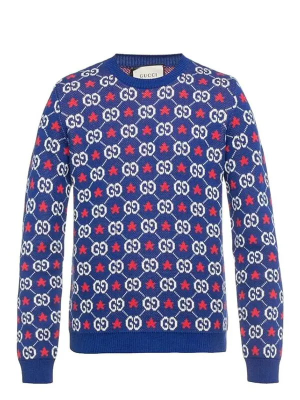 Gucci Wool Pullover Sweater - Blue