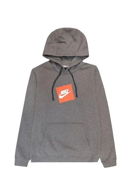 Nike Fleece Lined Pullover Hoodie - Grey
