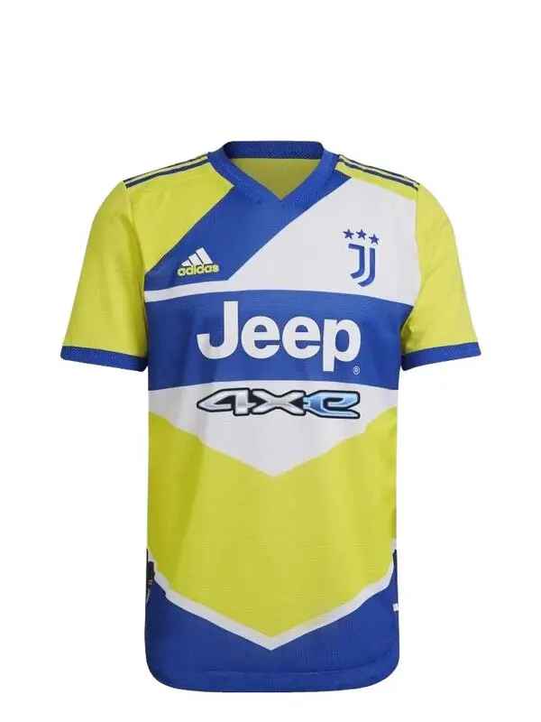 Adidas Juventus 21/22 Third Authentic Jersey - Shock Yellow/hi-res Blue