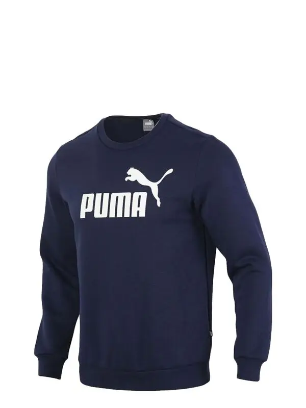 PUMA Essential Logo Knitting Pullover Fleece - Blue