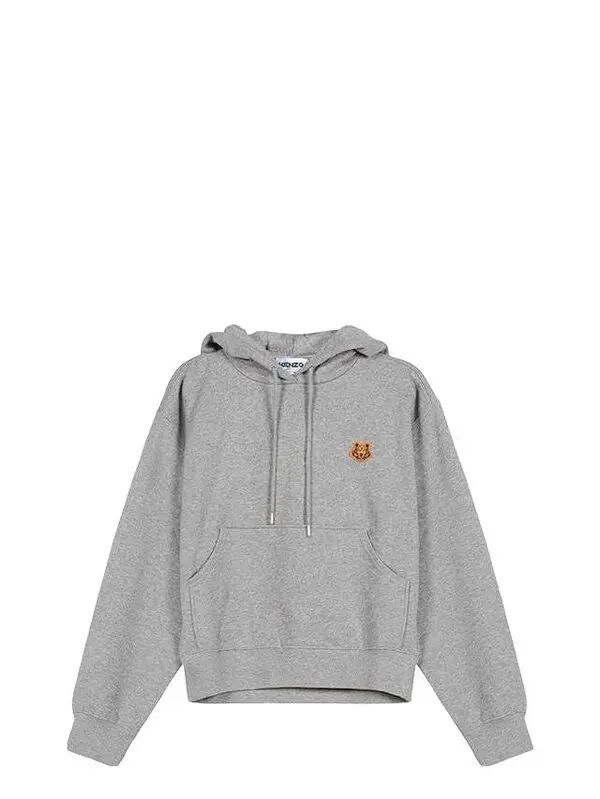 Kenzo Small Tiger Head Hoodie - Gray