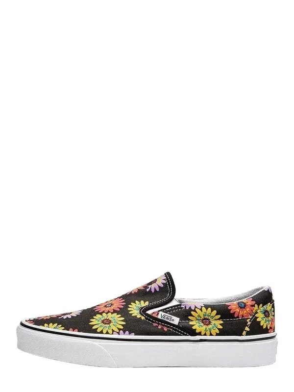 VANS Classic Slip-on Sneakers - Black/yellow