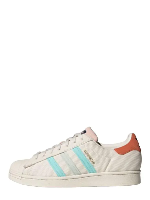 Adidas Superstar "white Brick Red Blue - White/red/pink