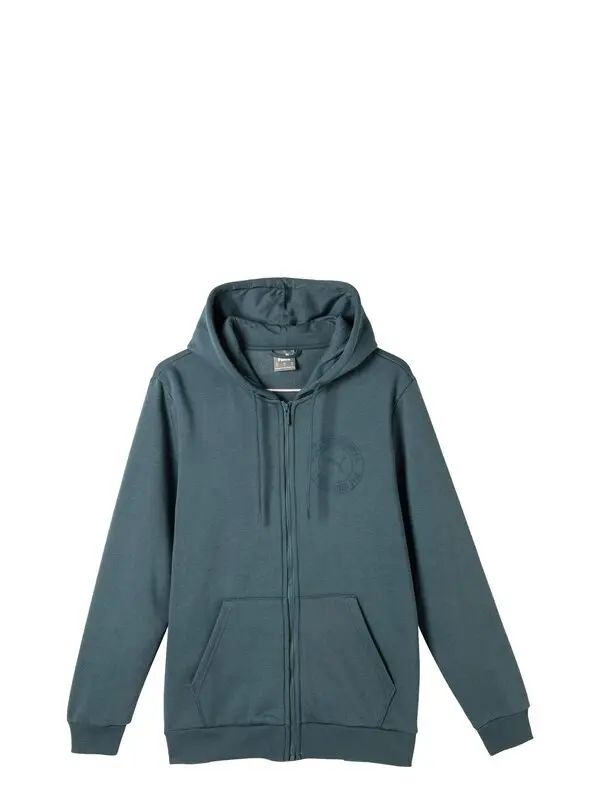 PUMA Tonal Sportswear Logo Zip Hoodie - Blue