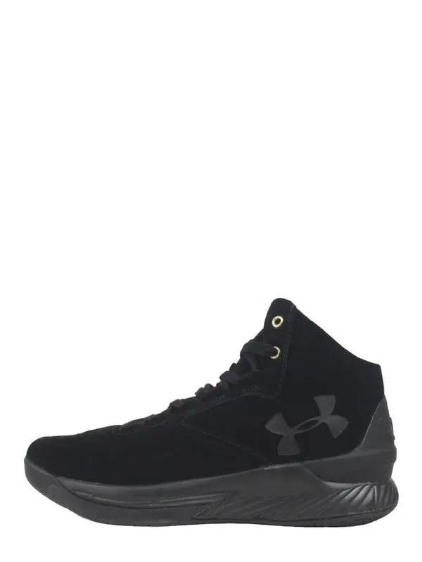Under Armour Curry 1 Lux Mid Suede High-top Sneakers - Black