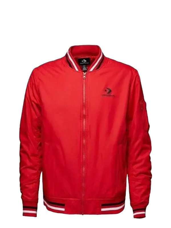 CONVERSE Padded Bomber Jacket - Red