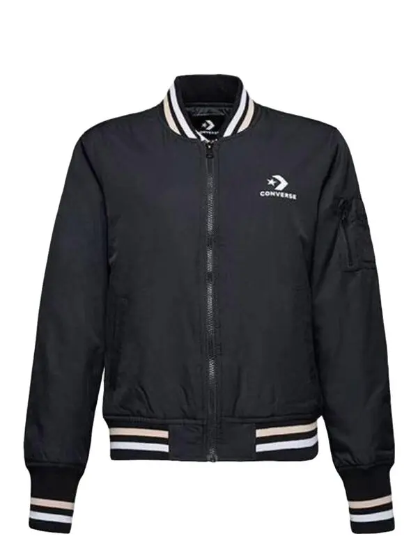 CONVERSE Bomber Jacket - Black/white