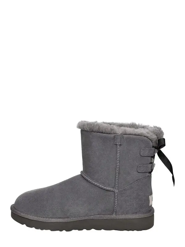 UGG Mini Continuity Bow Boots - Gray