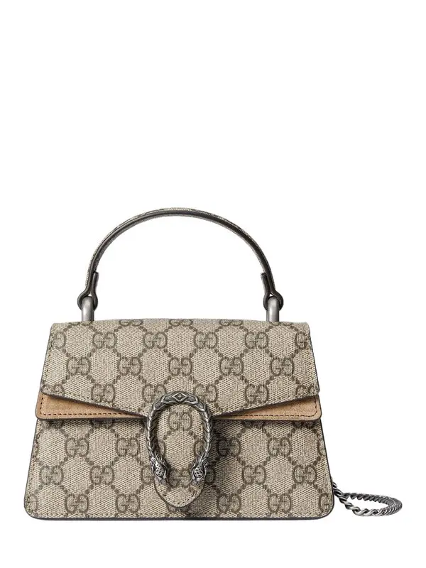 Gucci Dionysus Mini Top Handle Bag - Beige/ebony