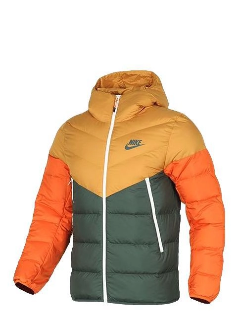 Nike Sportswear Windrunner Down Fill Jacket - Orangegreenmulti-color