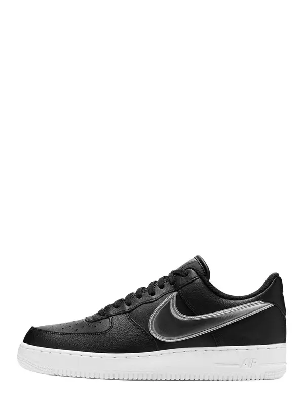 Nike Force 1 Low "oversized Swoosh" Sneakers - Black