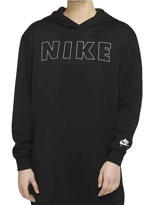 Nike As Sportswear Hooded Pullover - Black